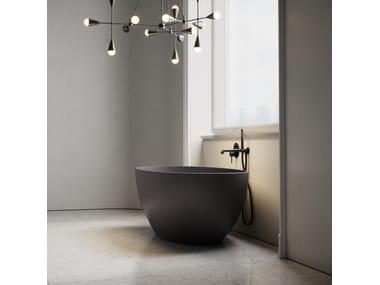 PICASSO Freestanding oval Resin Stone bathtub By LUSSO