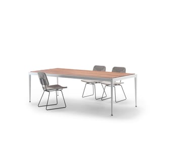 PICO OUTDOOR Rectangular iroko table By Flexform