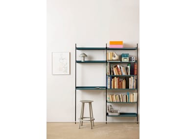 PIER SYSTEM Sectional Anodized aluminium bookcase By Hay | design Ronan ...