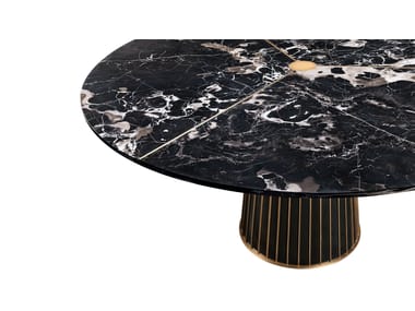 Round marble dining table PINOT II By FRATO