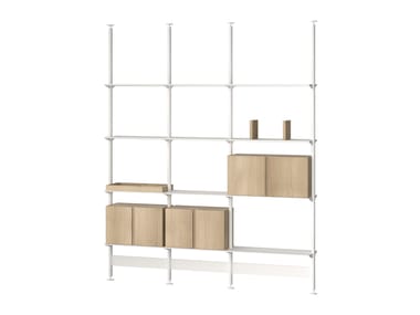 PIRA G2 Floor-ceiling mounted bookcase By String Furniture