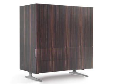 PIUMA | Ebony highboard By Flexform design Antonio Citterio