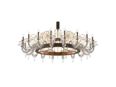 LOREDAN Murano glass modern chandelier By PIUMATI Murano Glass