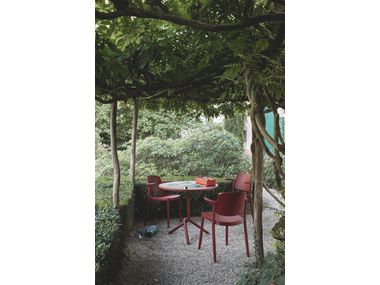 PLAZA | Chair with armrests Stackable plastic chair with armrests By Jes