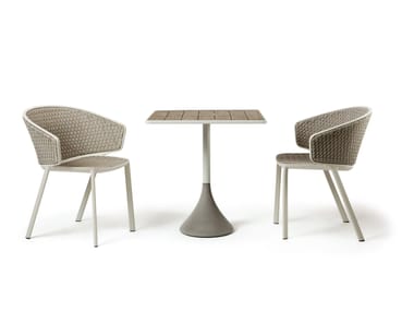 PLUVIA ROPE Rope garden chair with armrests By Ethimo | design Luca ...