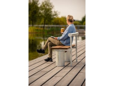 PLINTH | Bench with back Plinth Collection By VESTRE design NOTE Design ...