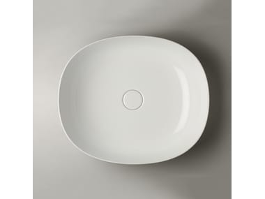 POD Countertop single ceramic washbasin By Valdama | design Prospero Rasulo