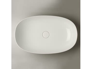POD Countertop oval single ceramic washbasin By Valdama | design ...