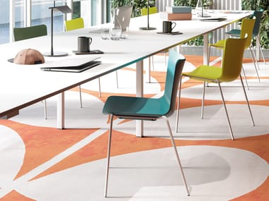 POPPEA Stackable polypropylene chair By FREZZA