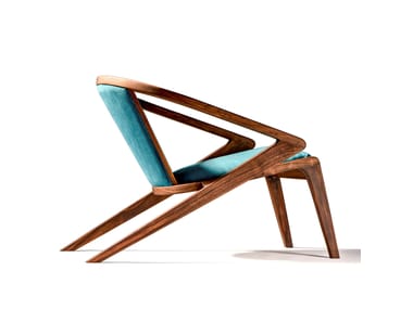 Solid wood lounge chair with armrests PORTUGUESE ROOTS LOUNGE CHAIR By ...