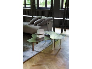 PUDDLE Brass coffee table By Henge | design Yabu Pushelberg