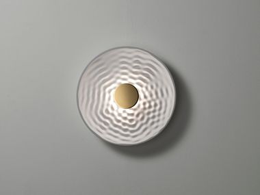 PULSE 40 Stucco and brass LED wall light By RADAR INTERIOR | design ...