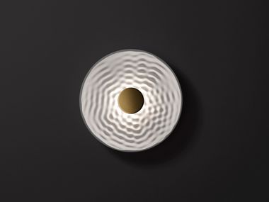 PULSE 40 Stucco and brass LED wall light By RADAR INTERIOR | design ...