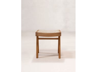 LOW CANE STOOL Stool By Phantom Hands | design Chandigarh Collective