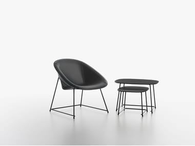 CUP Lounge chair in plastic with upholstery By Plank | design ...