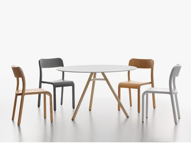 MART Round table with HPL top By Plank | design Plank Lab