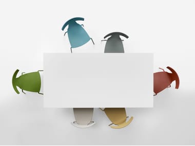 MART Rectangular table with HPL top By Plank | design Plank Lab