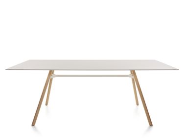 MART Rectangular table with HPL top By Plank | design Plank Lab