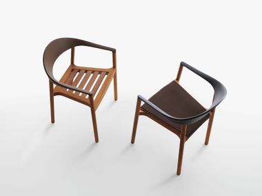 MONZA Stackable chair made of oiled wood By Plank | design Konstantin Grcic