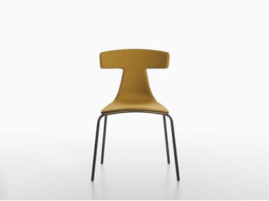 REMO Stackable chair with upholstery By Plank | design Konstantin Grcic