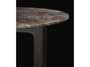 BABA Round marble side table By Poliform | design Roberto Barbieri