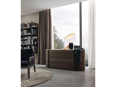 ONDA Wood veneer chest of drawers By Poliform | design CR&S POLIFORM