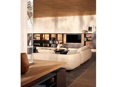 SAINT-GERMAIN Fabric sofa By Poliform | design Jean-Marie Massaud