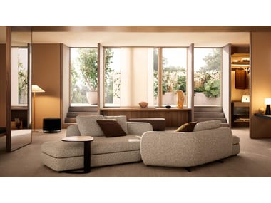 SAINT-GERMAIN Fabric sofa By Poliform | design Jean-Marie Massaud