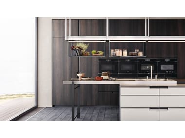 SHAPE Fitted kitchen with integrated handles By Poliform