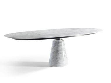MESA ELLIPSE Oval marble table By Poltrona Frau | design Vignelli ...