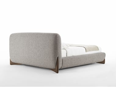 SOFTBAY Wooden double bed with upholstered headboard By Porada | design ...