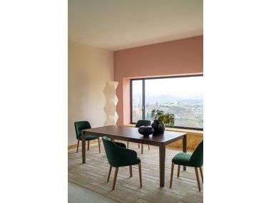 CONCHA 905 Upholstered fabric chair By Potocco | design Stephan Veit