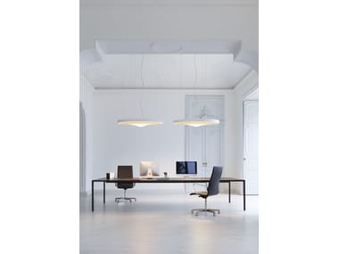 PÉTALE Acoustic pendant lamp By Luceplan | design Studio Odile Decq