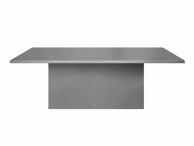 QUADRA Rectangular fiberglass dining table By GANSK