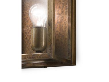 QUADRO 262.01 Brass and glass outdoor wall lamp By Il Fanale