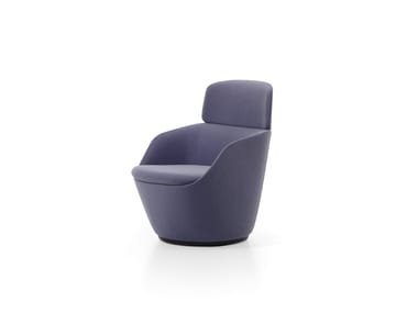 RADAR Upholstered fabric armchair with armrests By FREZZA | design ...