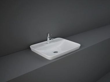 RAK-VARIANT | Semi-inset washbasin By RAK Ceramics design Debiasi Sandri