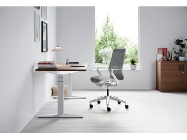 RATIO Height-adjustable workstation desk By Herman Miller
