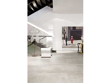 Porcelain stoneware wall/floor tiles with concrete effect RAWTECH By Floor Gres