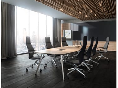 RAY Wooden meeting table By Brunner | design Jehs+Laub