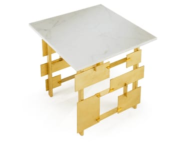 RAYMOND Square marble coffee table for living room By MARIONI | design ...