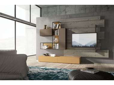 Parete attrezzata REBEL R_06 By Fimar