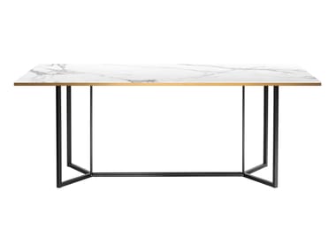 HORIZON Rectangular ceramic dining table By RED EDITION