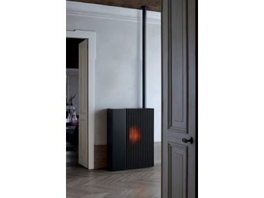 Pellet stove for air heating REFLEX By MCZ design Michael Geldmacher