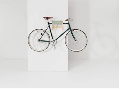 Wall-mounted ash Bicycle storage RENÉ By Zilio A&C design Tomoko Azumi