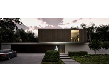 LINARTE WOOD DESIGN Aluminum façade cladding with a wood-like ...