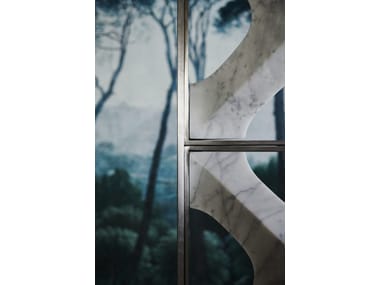 Marble room divider RETINA By LITHOS DESIGN design Raffaello Galiotto