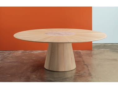 REVERSE WOOD Table By Andreu World | design Piergiorgio Cazzaniga