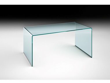 RIALTO Rectangular glass office desk By Fiam Italia