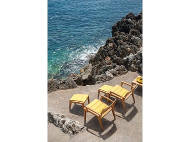 RIBOT Teak garden armchair By Ethimo | design Marc Sadler